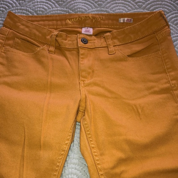 Arizona Jean Company | Jeans | Arizona Jeans Co Mustard Super Skinny ...